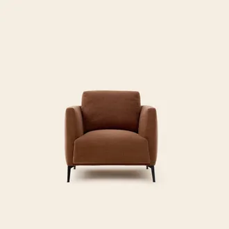 Madura Fauteuil Odelle Natt&eacute; roux - ORANGE