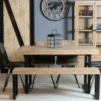 Pier Import Pier Import - Table de salle &agrave; manger extensible en bois recycl&eacute; 140-180 cm auckland