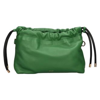 N&deg;21 Leder-Bucket Bag - - Bags - Damen - Gr&uuml;n - ONE SIZE