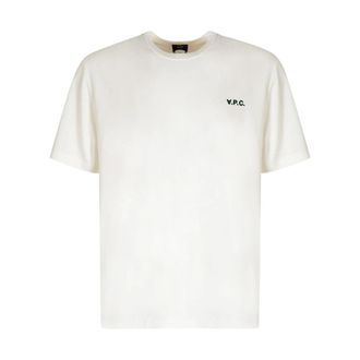 A.P.C. V.p.c. Logo T-Shirt - - Tops - Herren - Wei&szlig; - L