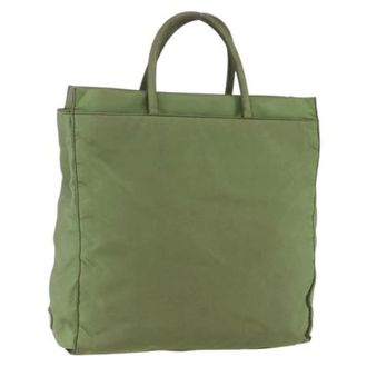 Prada Pre-owned Vintage Nylon Tote Bag - - Pre-owned - Damen - Gr&uuml;n - ONE SIZE