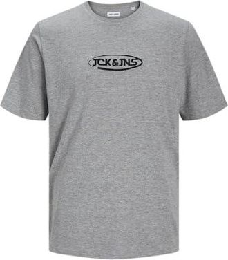 Jack & Jones JACOLIVER SS Tee, Gris Clair chin&eacute;, XXL