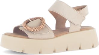 Gabor Damen Sandaletten, Frauen Sandalen,Best Fitting,Freizeitschuhe,offene Schuhe,Strandschuhe,Sommersandalen,flach,Caramel (Uni),40 EU / 6.5 UK