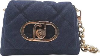 Liu Jo Femme, Sacs, Bleu, Taille: ONE Size Sac Bandoulière en Denim Matelassé Af5269D0001