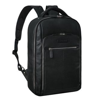 STILORD Gustav Leder-Rucksack mit Laptop-Fach 15-16 Zoll für Damen u. Herren mit vielen Fächern ideal für Büro Uni Arbeit oder Freizeit Reise Rucksack groß Ec