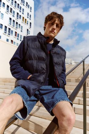 Jott Doudoune sans manches oversize Marine Ezio - Taille XXL