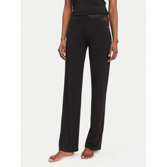 HUGO BOSS Pyjamahose Peony 50545596 Schwarz Relaxed Fit