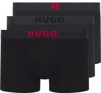 HUGO BOSS Herren Trunks schwarz Baumwolle & Mix gemustert