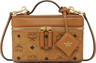 MCM mini sac vanity Aren Visetos - Marron
