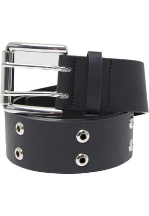 Urban Classics Unisex G&uuml;rtel Double Eyelet PU Belt, Unisex G&uuml;rtel mit Dornschlie&szlig;e und Doppell&ouml;sen, Lederimitat, erh&auml;ltlich in Gr&ouml;&szlig;en S/M-L/XL