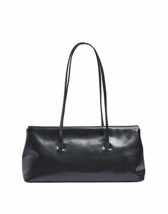 NA-KD Cabas carr&eacute; en cuir - Noir