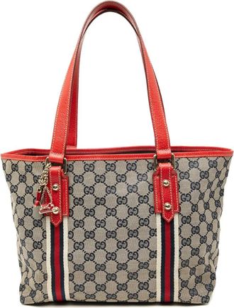 Gucci Shopper - GG Canvas Jolicoeur Tote - Gr. unisize - in Braun - f&uuml;r Damen