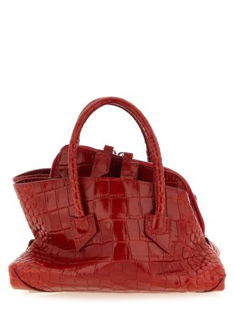 The Attico La Passeggiata Calfskin Leather Bag - Red