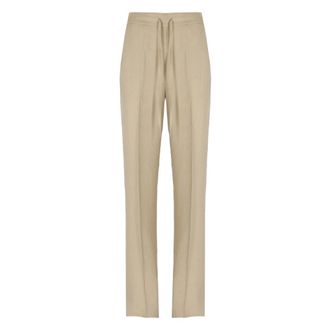 Antonelli Femme, Pantalons, Beige, Taille: 38 FR Selena Drawstring Pantalons