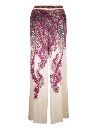 Etro Hose mit Paisley-Print - Nude