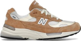 New Balance Low-Top Sneaker - New Balance 992 MiUSA Sweet Caramel - Gr. 40,5 (EU) - in Wei&szlig; - f&uuml;r Damen