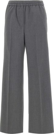 Max Mara pantalon &agrave; taille &eacute;lastiqu&eacute;e - Gris