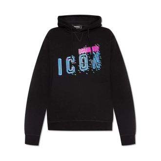 Dsquared2 Print Kapuzenpullover Herbst/Winter - - Sweatshirts & Hoodies - Herren - Schwarzk - XL