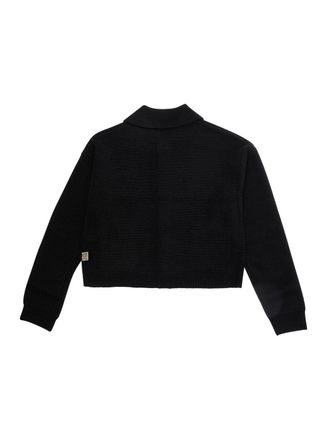 N&deg;21 Girls Sweater Round Neck Black Wool Tops Top