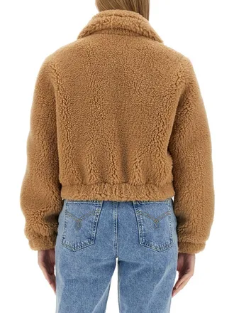 Moschino Furry Effect Jacket - Beige