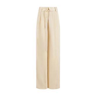 Zimmermann Wonderland Satin Hose - - Trousers - Damen - Beige - S