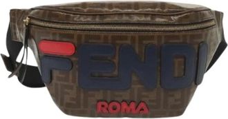 Fendi unisex, Pre-owned, Brun, Taille: ONE Size Sac Banane en Toile Pre-owned