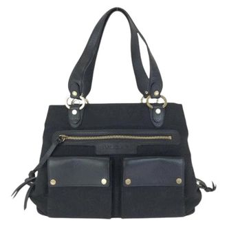 Bulgari Pre-owned Logo Mania Canvas/Leather Tote Bag - - Pre-owned - Damen - Schwarzk - ONE SIZE