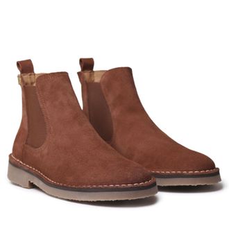 Toni Pons ISA-SY - Stiefelette f&uuml;r Damen aus Wildleder mit seitlichen Gummiz&uuml;gen, Mokka, 40 EU