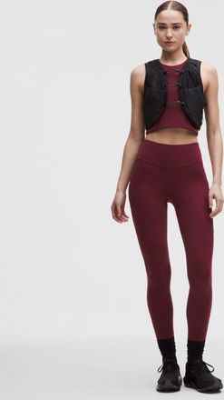 lululemon Legging Fast and Free taille haute 5 poches pour Femmes - 71 cm - Burgundy - Taille 10