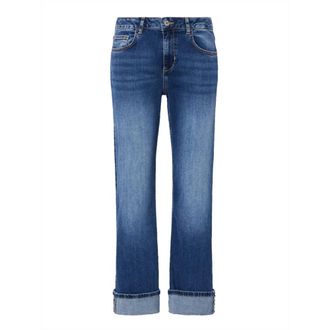 Liu Jo Jean droit avec revers - Femme - Jeans - Bleu - Taille: W29
