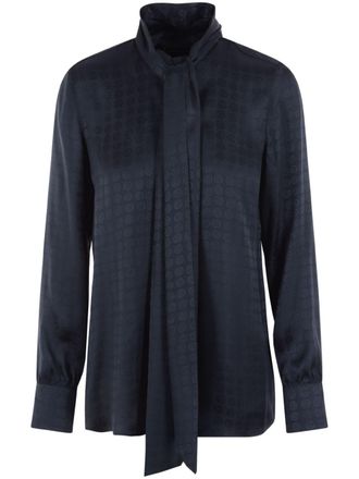 10 Corso Como chemise à col lavallière - Bleu