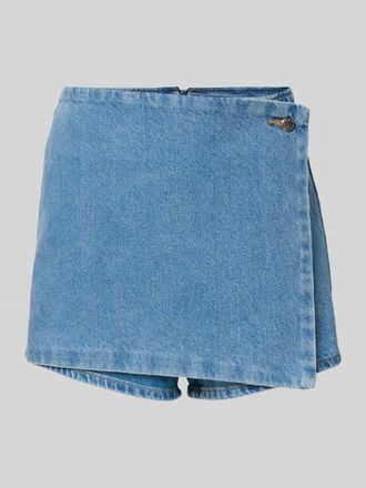 Mango Jeansshorts in Wickel-Optik