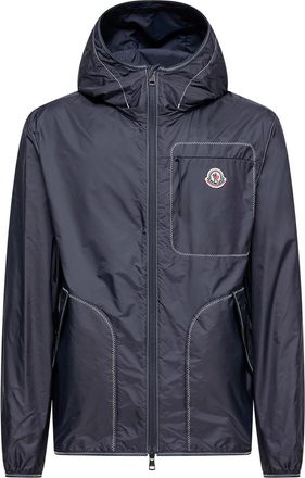 Moncler Moncler Terche Hooded Windbreaker, Men, Blue, Size: 1