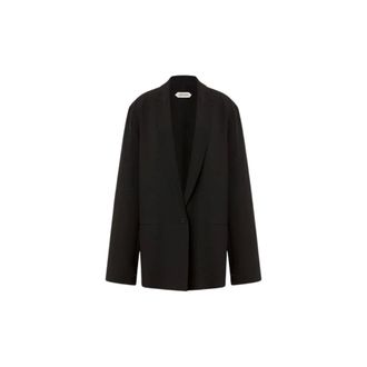 Alberta Ferretti Femme, Vestes, Noir, Taille: 34 FR Veste Oversize en Cady Stretch