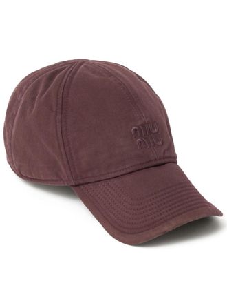 Miu Miu casquette Drill - Rouge