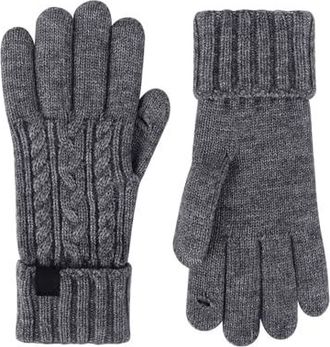 Generic Gants dhiver pour femme, gants dhiver pour temps froid, gants chauds en tricot pour femmes, mitaines (gris fonc&eacute;, A)