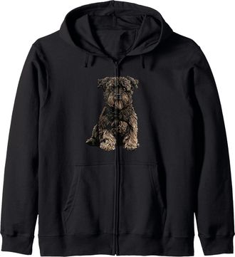 Whyitsme Design Affenpinscher Hund Illustration Kapuzenjacke