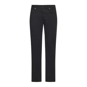 Stone Island Homme, Jeans, Noir, Taille: W38 Jean Coupe Droite en Denim Bull Coton