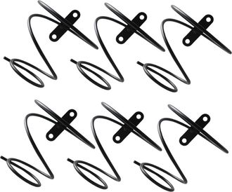 Lurrose 6 Stück Teiliges Wand weinregal aus Robustem Eisen Spiralförmige Flaschenhalter zur Sicheren Weinlagerung Zeitloses Design Einfache Montage für Zuhaus