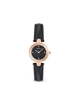 Furla bracelet en cuir 32 mm - Noir