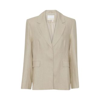 Remain Leinenblazer Frapp&Eacute; - - Jackets - Damen - Beige - S