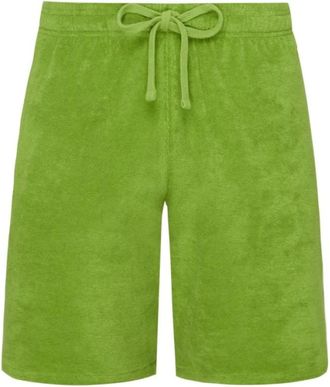 Vilebrequin Homme, Shorts, Vert, Taille: 2XL Bermuda short en &eacute;ponge uni
