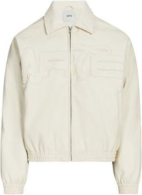 Arte Blouson grain&eacute; &agrave; logo