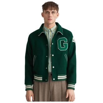 GANT Zeitlose amerikanische Baseball Blouson - - Jackets - Herren - Gr&uuml;n - 2XL