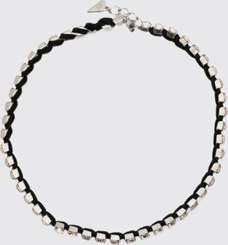 Forte_Forte Choker-Halskette von aus Viskose und Messing mit Kristallen und Strass