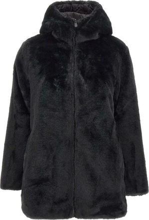 Save The Duck Femme, Vestes, Noir, Taille: 46 FR Veste Bridget R&eacute;versible en Fausse Fourrure