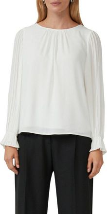 s.Oliver Black Label Langarmbluse mit gerafften Armen