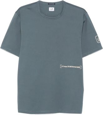 C.P. Company C.p. Company, Homme, Tops, Bleu, Taille: S T-Shirts Manches Courtes