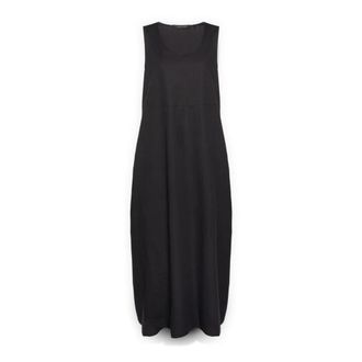 Elena Miro Barrel Kleid in Popeline - - Dresses - Damen - Schwarzk - XS