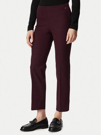 Tommy Hilfiger Stoffhose WW0WW51745 Dunkelrot Slim Fit
